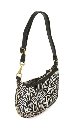 Isabel Marant Étoile Oskan Moon Bag In Black & White - Zebra