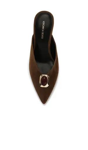 Veronica Beard Rochelle Cabochon Mule Pump In Brown