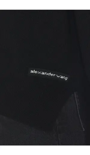 Alexander Wang Long Sleeve Turtleneck With High Low Hem