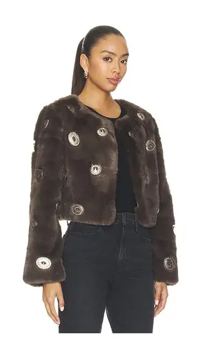 UNDERSTATED LEATHER Silver Tongue Coat In Brown