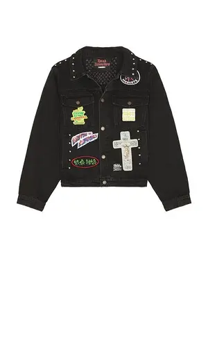 PLEASURES X Dead Kennedys Diy Trucker Jacket