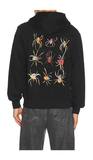 PLEASURES Spiders Fitted Zip Hoodie