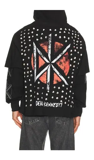 PLEASURES X Dead Kennedys Layered Hoodie