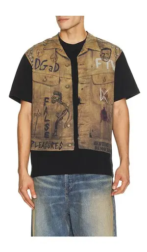 PLEASURES X Dead Kennedys Vest Heavyweight Tee