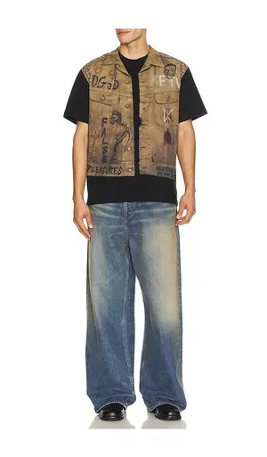 PLEASURES X Dead Kennedys Vest Heavyweight Tee