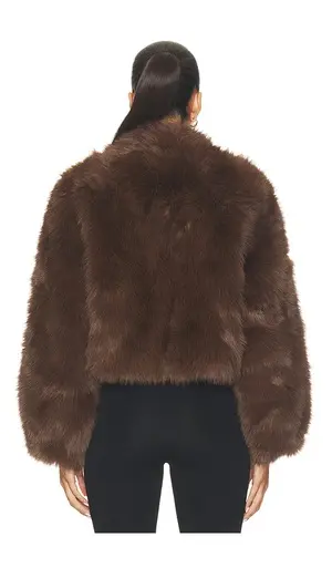 NONCHALANT LABEL Daphne Faux Fur Jacket