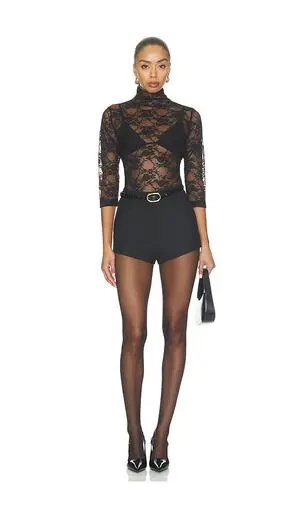 BOBI Half Sleeve Modern Mock Neck