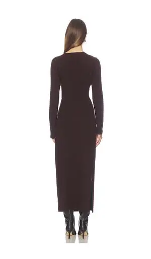 Veronica Beard Salomez Knit Dress In Chocolate
