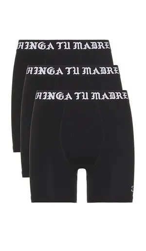 BORN X RAISED Chinga Tu Madre Boxer Briefs 3 Pack