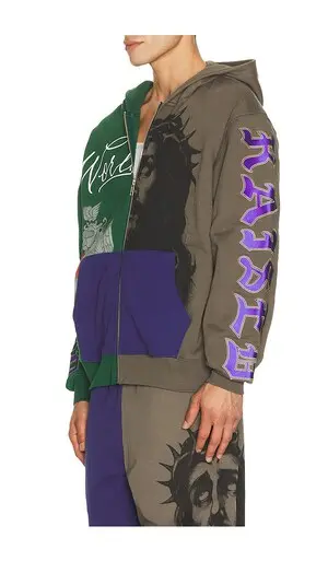 BORN X RAISED Mashup Zip-up Hoodie