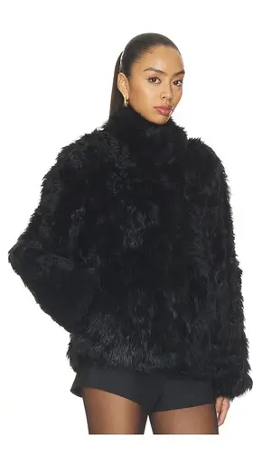 Source Unknown Lyn Long Hair Shearling Jacket