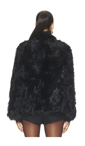 Source Unknown Lyn Long Hair Shearling Jacket