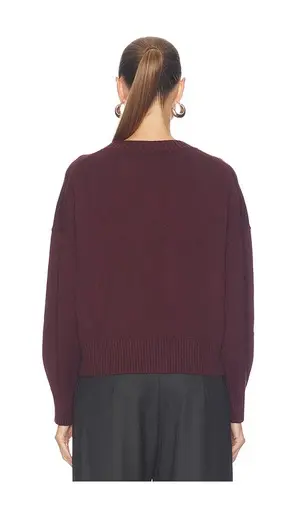 STITCHES & STRIPES Lexi Pullover In Wine