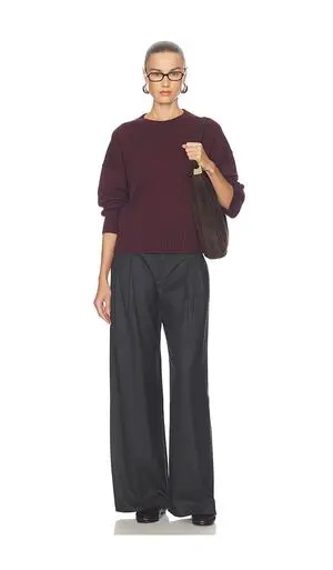 STITCHES & STRIPES Lexi Pullover In Wine