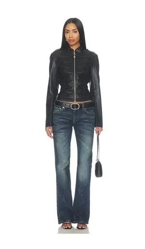 Superdown Copen Faux Leather Jacket