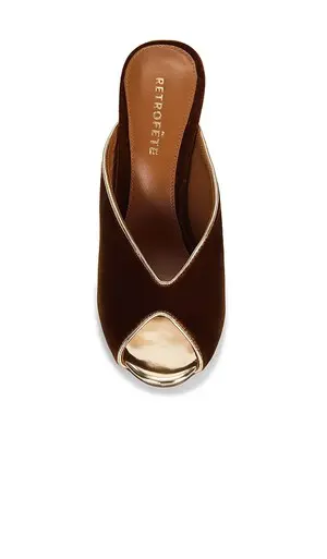 Retrofete Ava Mule In Brown - Camel
