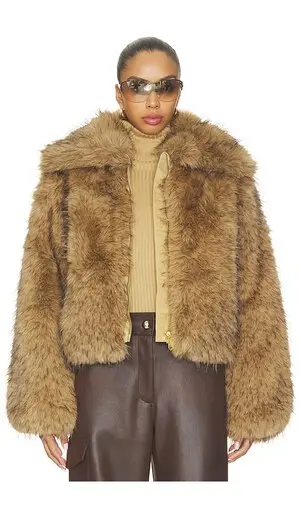 Goldbergh Nuku Jacket In Brown - Lark