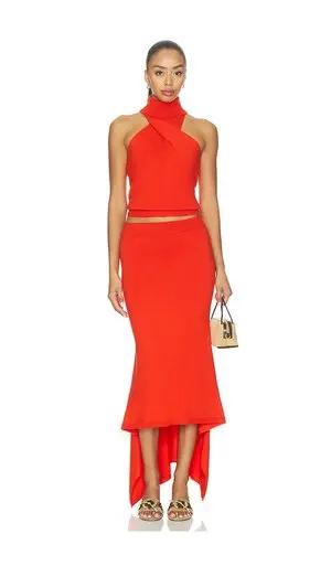 Monse Twist Front Top In Red