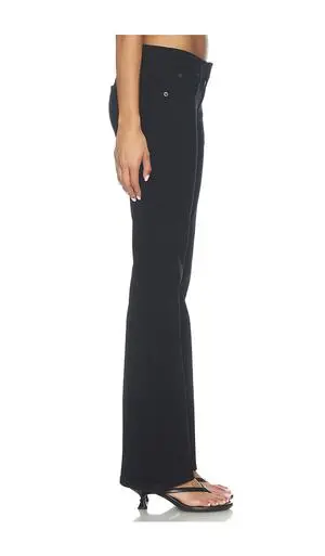 SLVRLAKE Olivia Low Rise Boot Jean In Black