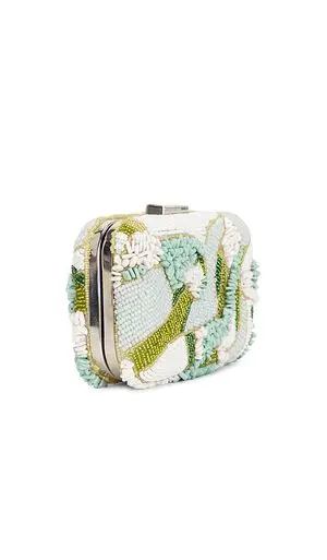 8 Other Reasons Beaded Floral Clutch In Green