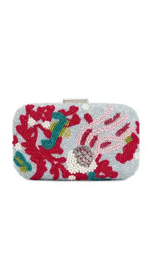 8 Other Reasons Beaded Sea Clutch In Blue - Blue Multi