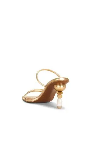 Cult Gaia Reign Sandal In Metallic Gold