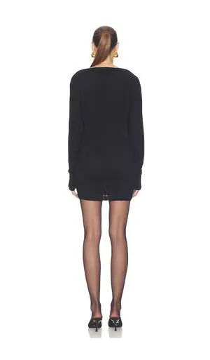 Enza Costa Cashmere Jersey Dolman Curve Dress