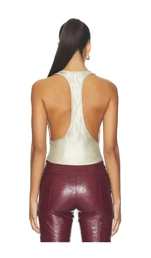 Lioness Bare Cami Top In Metallic