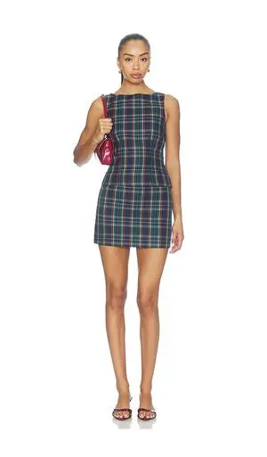 MORE TO COME Tabitha Mini Skirt Set In Multi - Plaid Multi
