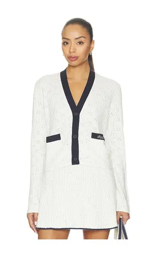 MALBON Nara Cardigan In Grey