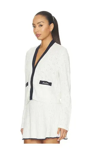 MALBON Nara Cardigan In Grey