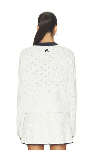 MALBON Nara Cardigan In Grey
