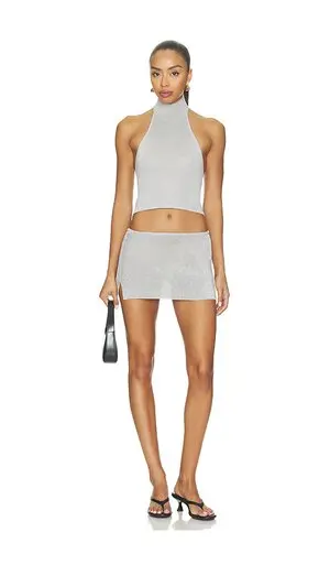 Lioness Trophy Halter Top In Metallic
