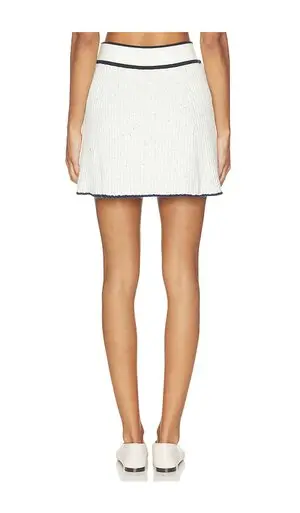 MALBON Irene Knit Skirt In Grey