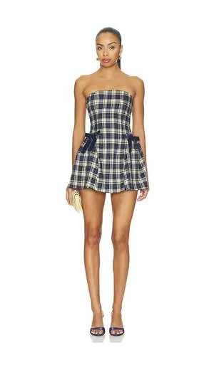 MORE TO COME Kiana Strapless Mini Dress In Multi
