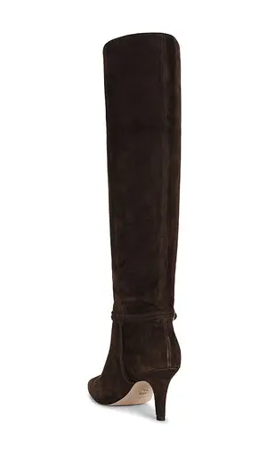 Veronica Beard Angeline Boot In Chocolate