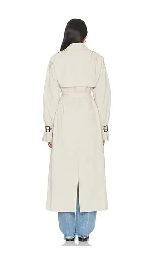 SNDYS. Searle Lightweight Trench Coat In Tan