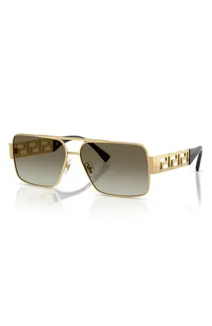 Versace Ve2290 61mm Gradient Rectangular Sunglasses