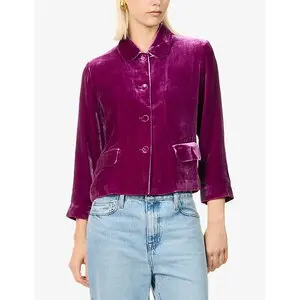 REFORMATION X Alexa Chung Pepo Velvet Jacket