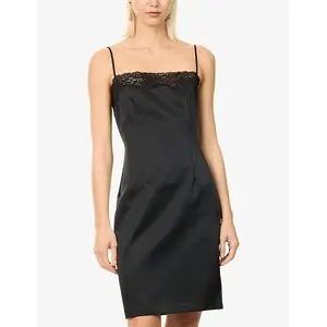 REFORMATION X Alexa Chung Satin Cocktail Mini Dress