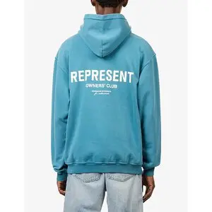 REPRESENT Owners Club Logo-print Cotton Hoody