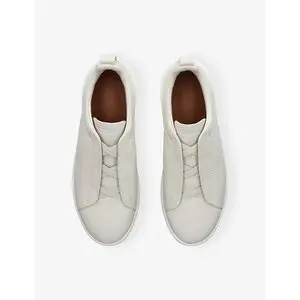 Ermenegildo Zegna X3 Stitch Leather Trainers