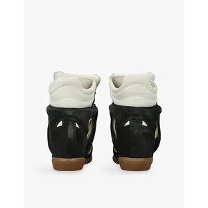 Isabel Marant Étoile Bekett Suede And Leather High-top Trainers