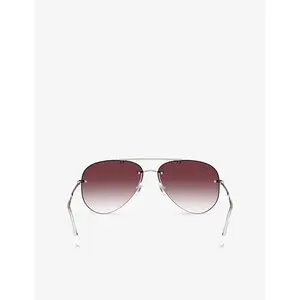 Ray-ban Rb3791 Aviator-frame Metal Sunglasses