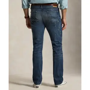 Ralph Lauren Hampton Straight Distressed Jean