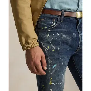 Ralph Lauren Hampton Straight Distressed Jean