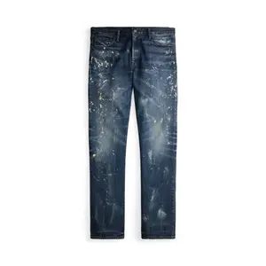 Ralph Lauren Hampton Straight Distressed Jean
