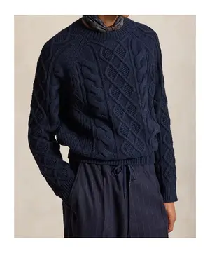 Polo Ralph Lauren Aran-knit Wool-alpaca Sweater
