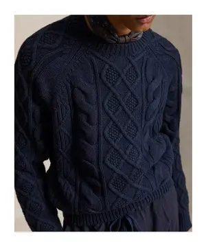 Polo Ralph Lauren Aran-knit Wool-alpaca Sweater
