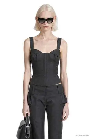 KNWLS Victoria Corset - Grey